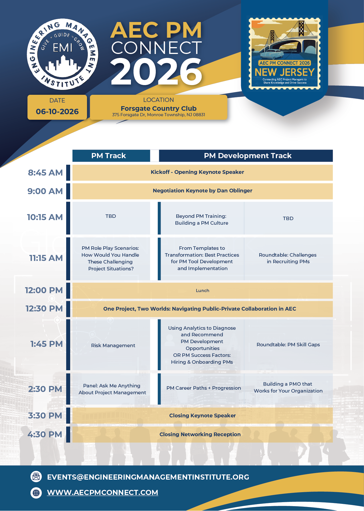 AEC PM Connect 2026 - New Jersey